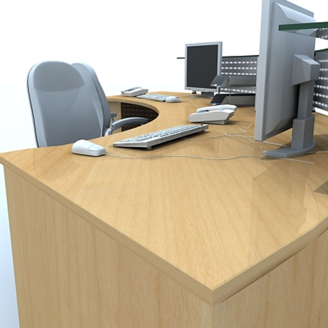 3ds Max Reception Desk