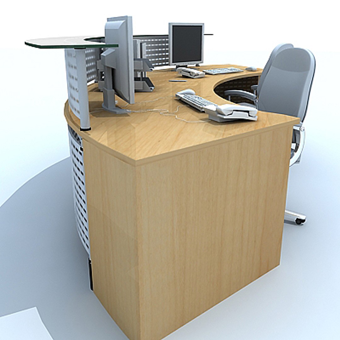 3ds Max Reception Desk