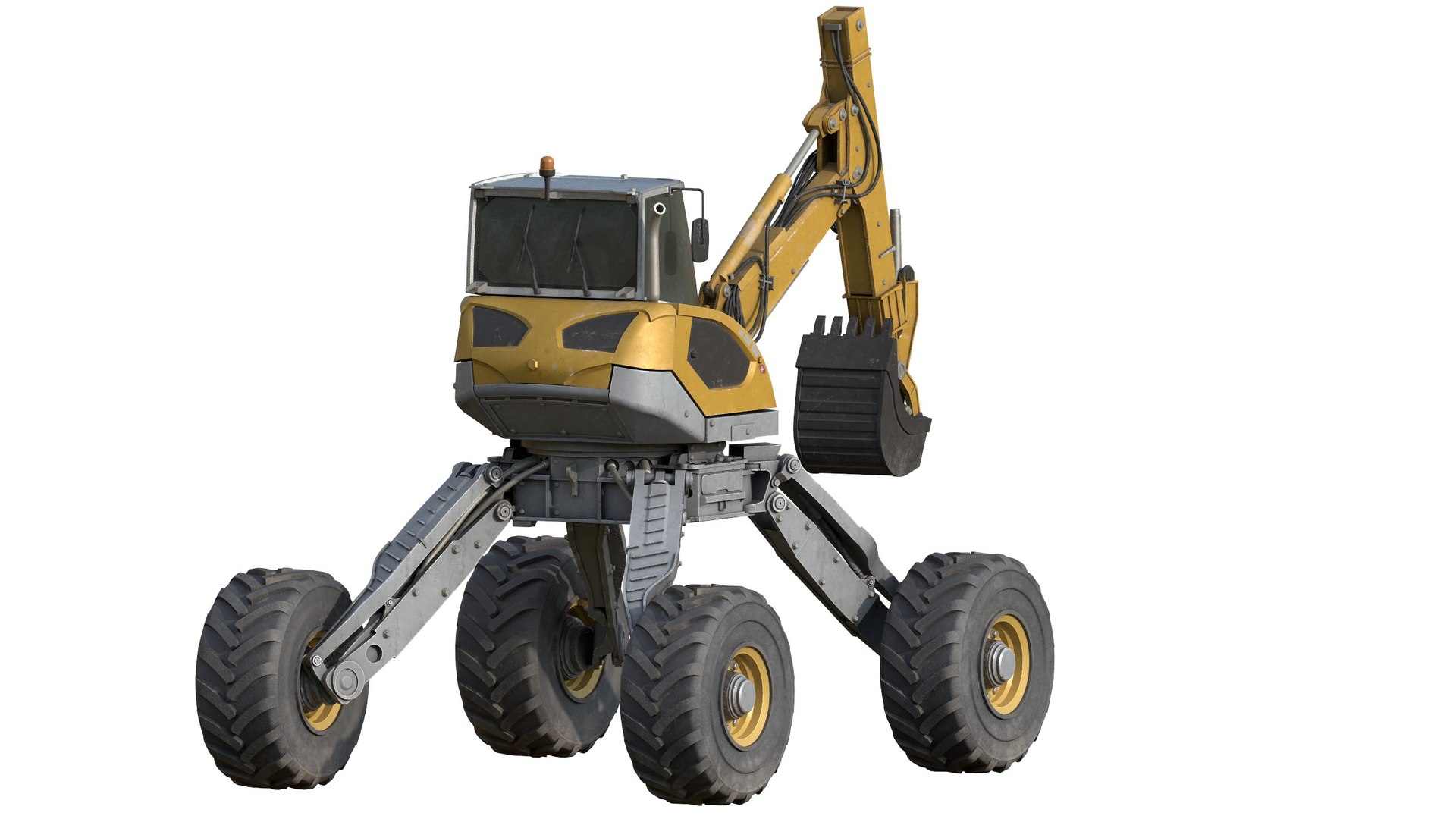 Menzi Muck M545x Spider Excavator 3D Model - TurboSquid 2241261