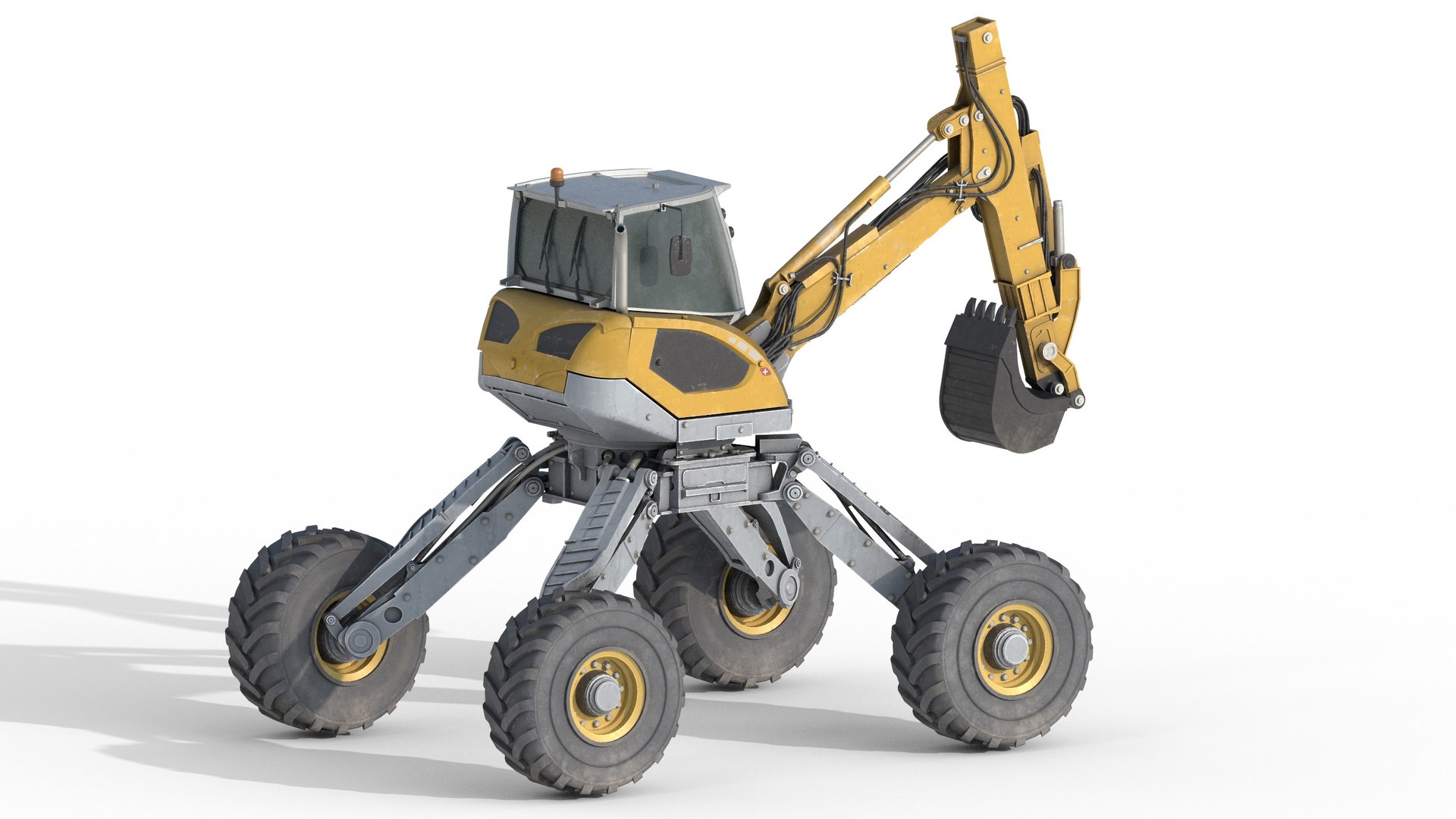 Menzi Muck M545x Spider Excavator 3D Model - TurboSquid 2241261