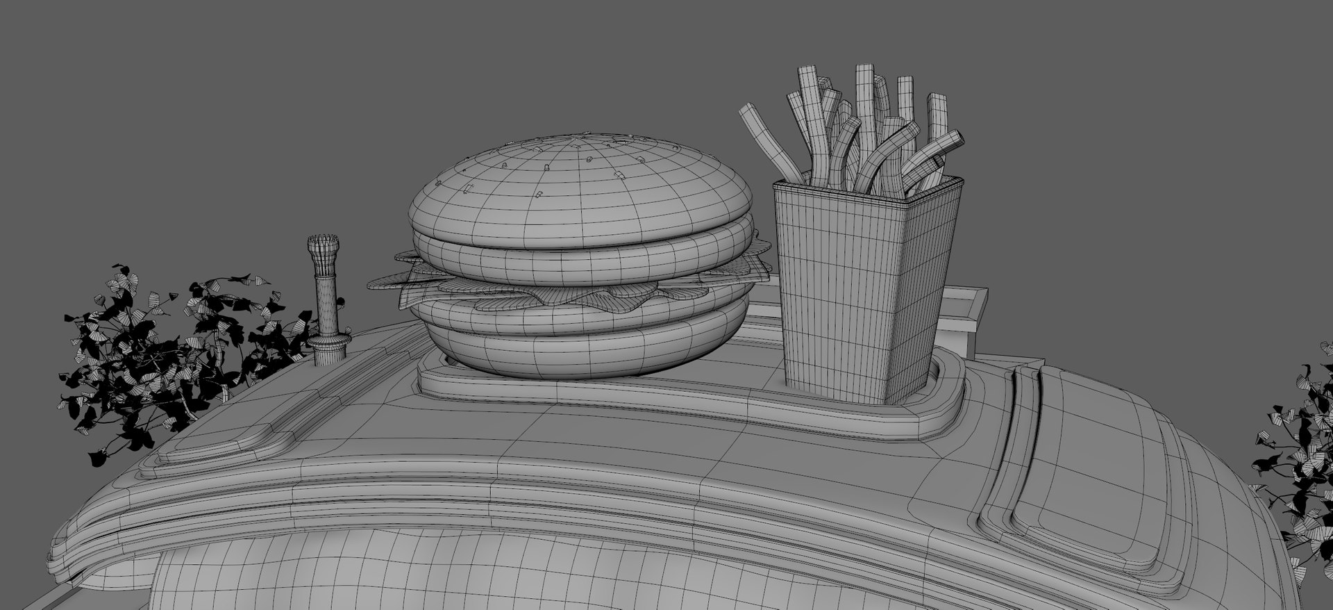 3D Burger Cartoon Model - TurboSquid 1305920