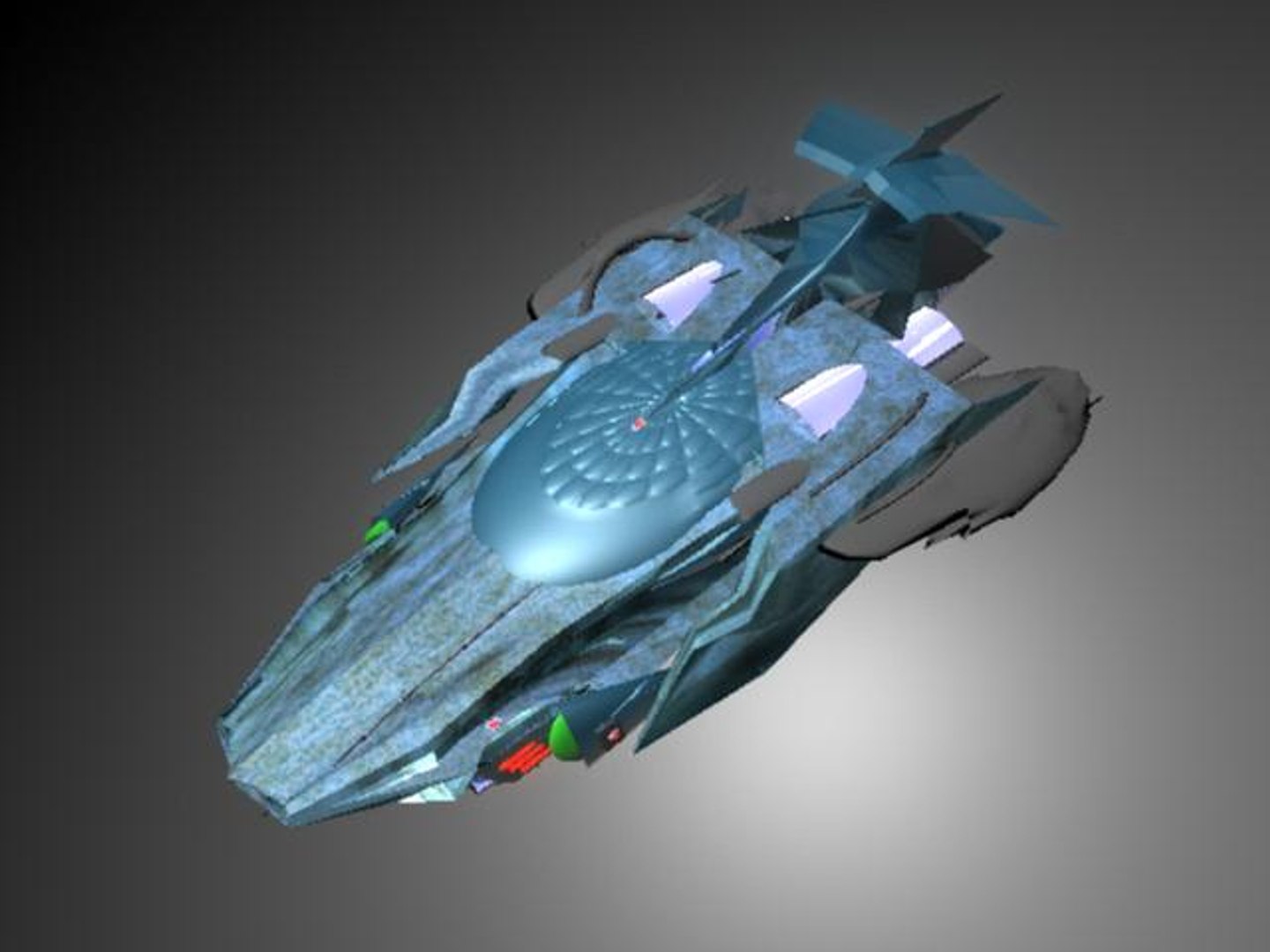 3d space ship model