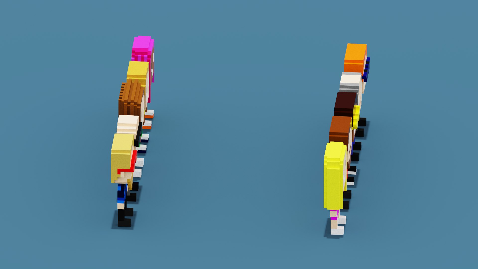 Voxel Character Collection 3D model - TurboSquid 2025217