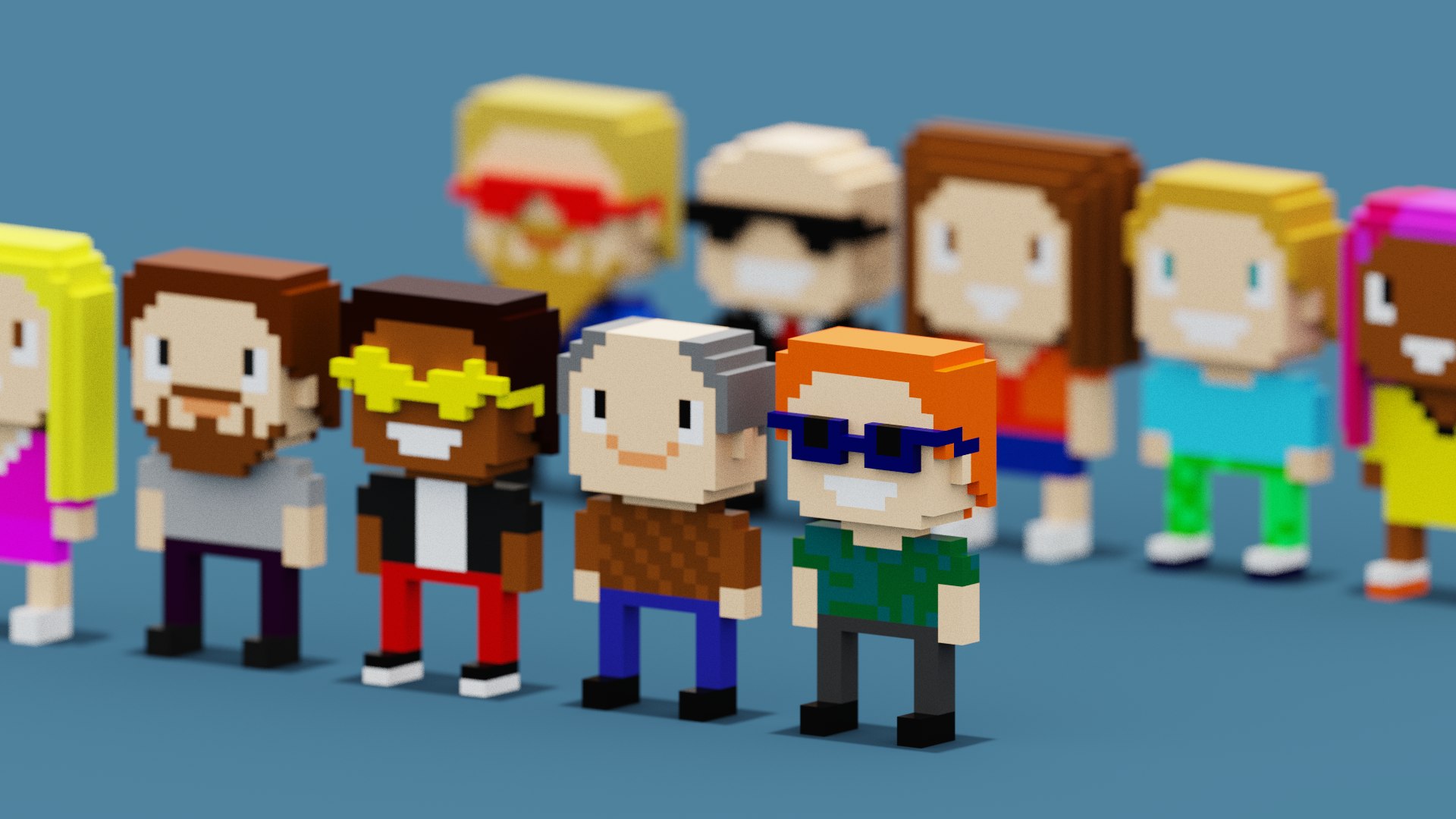 Voxel Character Collection 3D model - TurboSquid 2025217
