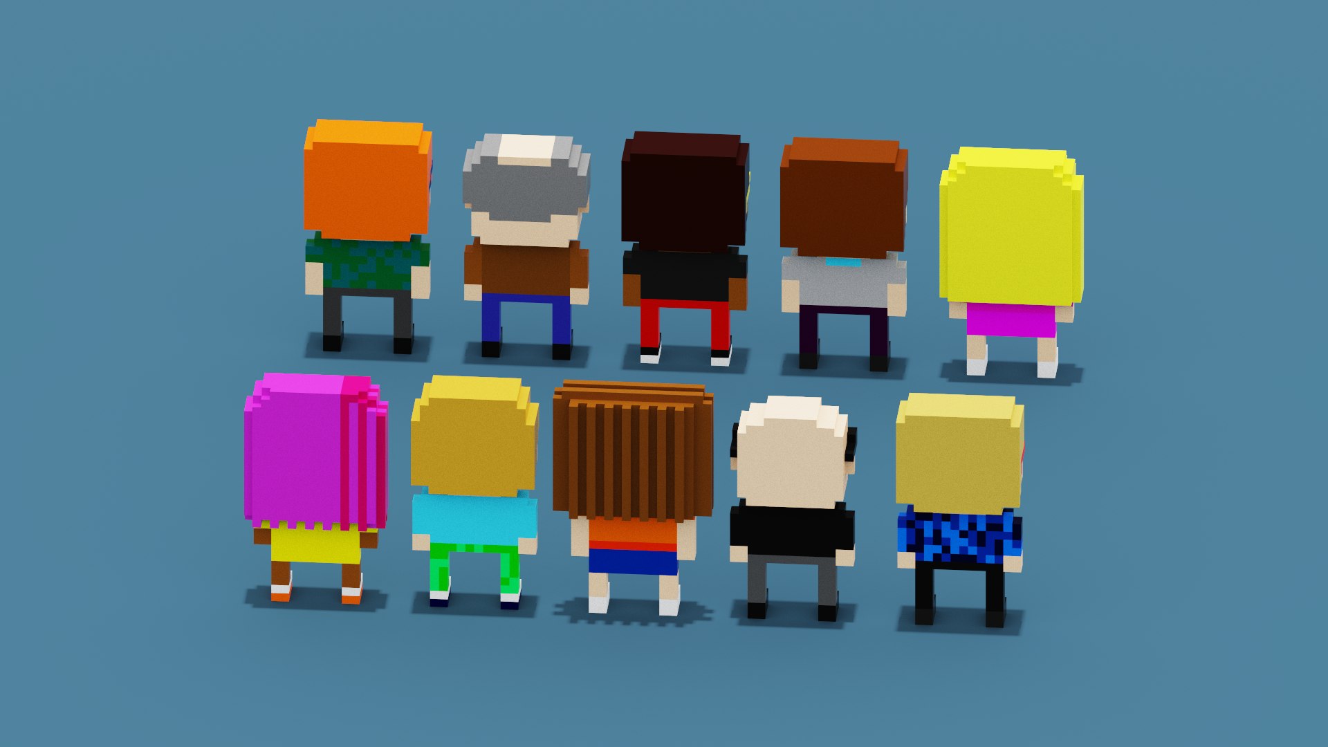 Voxel Character Collection 3D model - TurboSquid 2025217