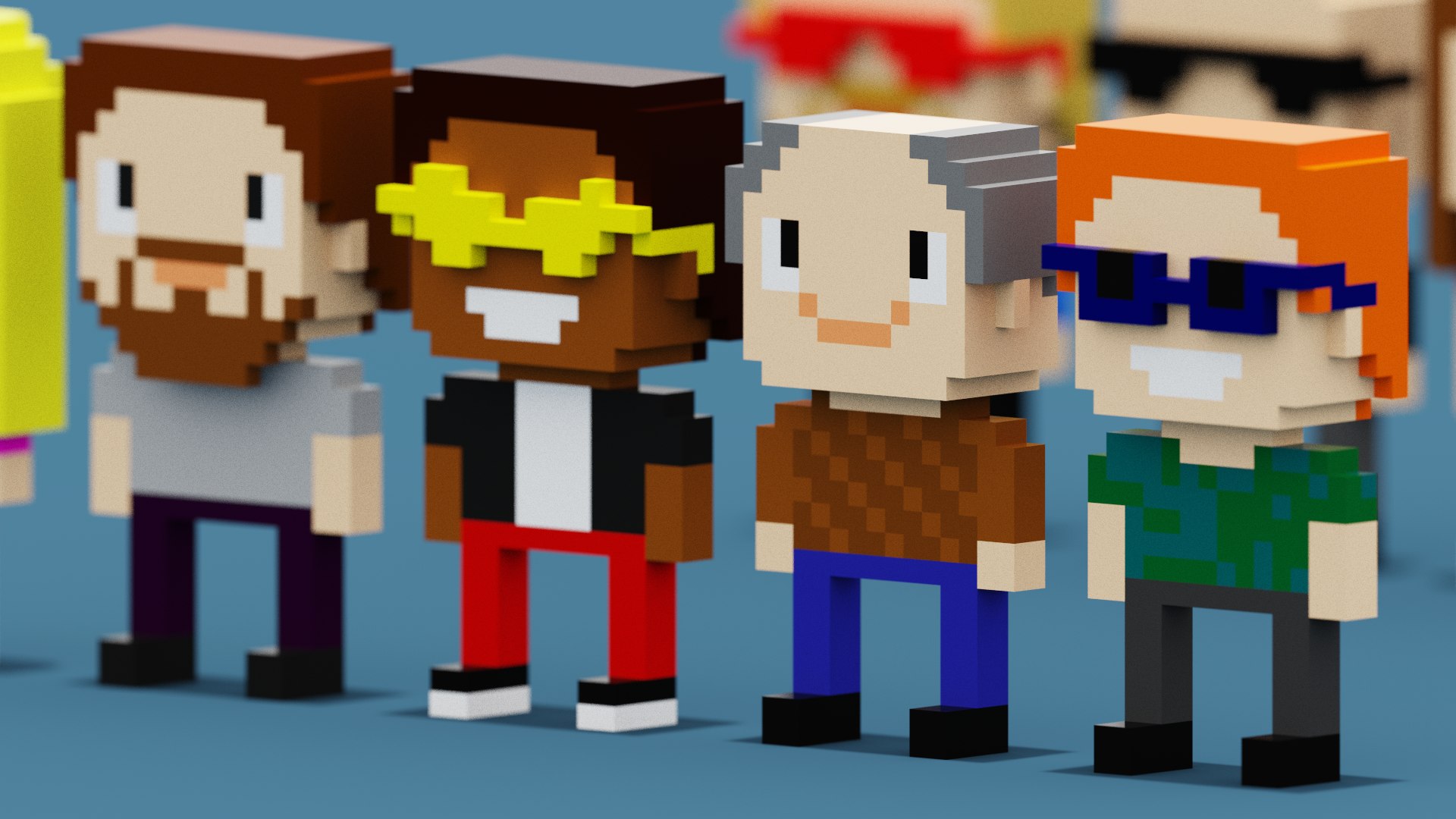Voxel Character Collection 3D model - TurboSquid 2025217