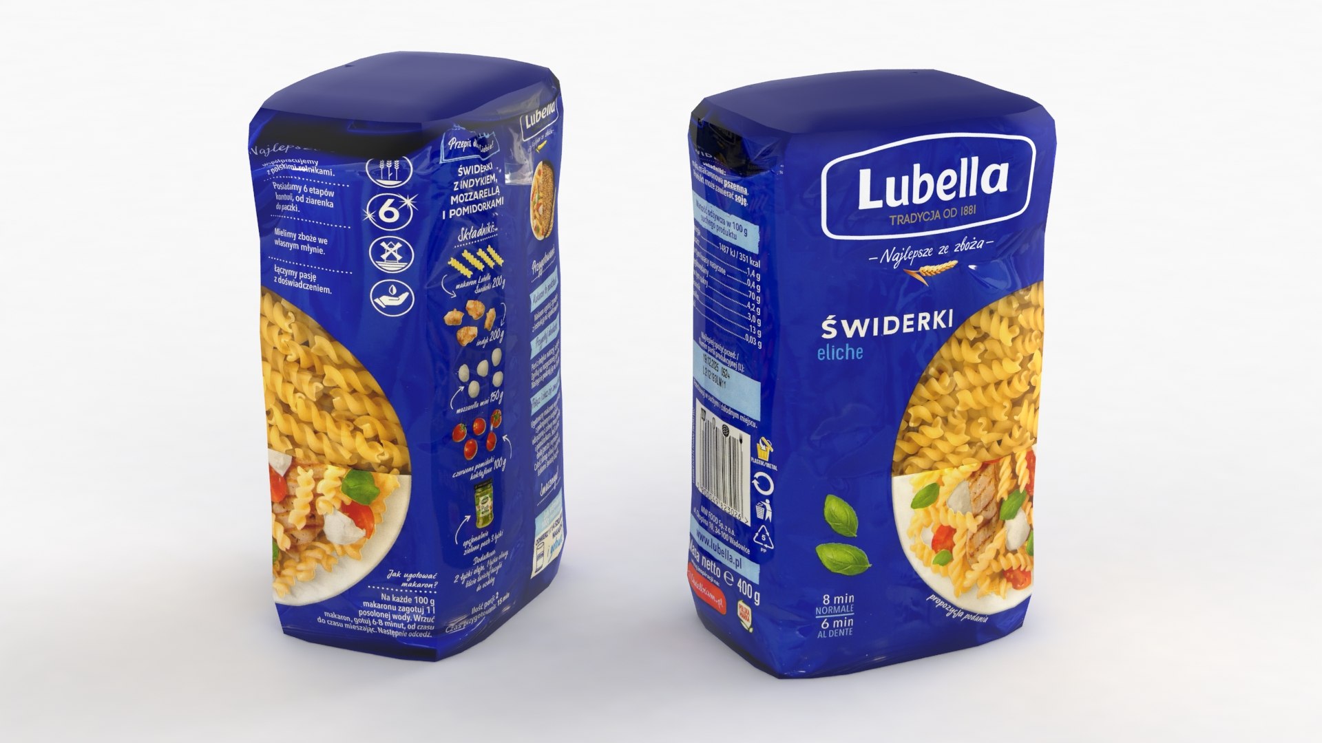 Lubella Pasta Eliche Fusilli 400g 2023 3D model - TurboSquid 2038489