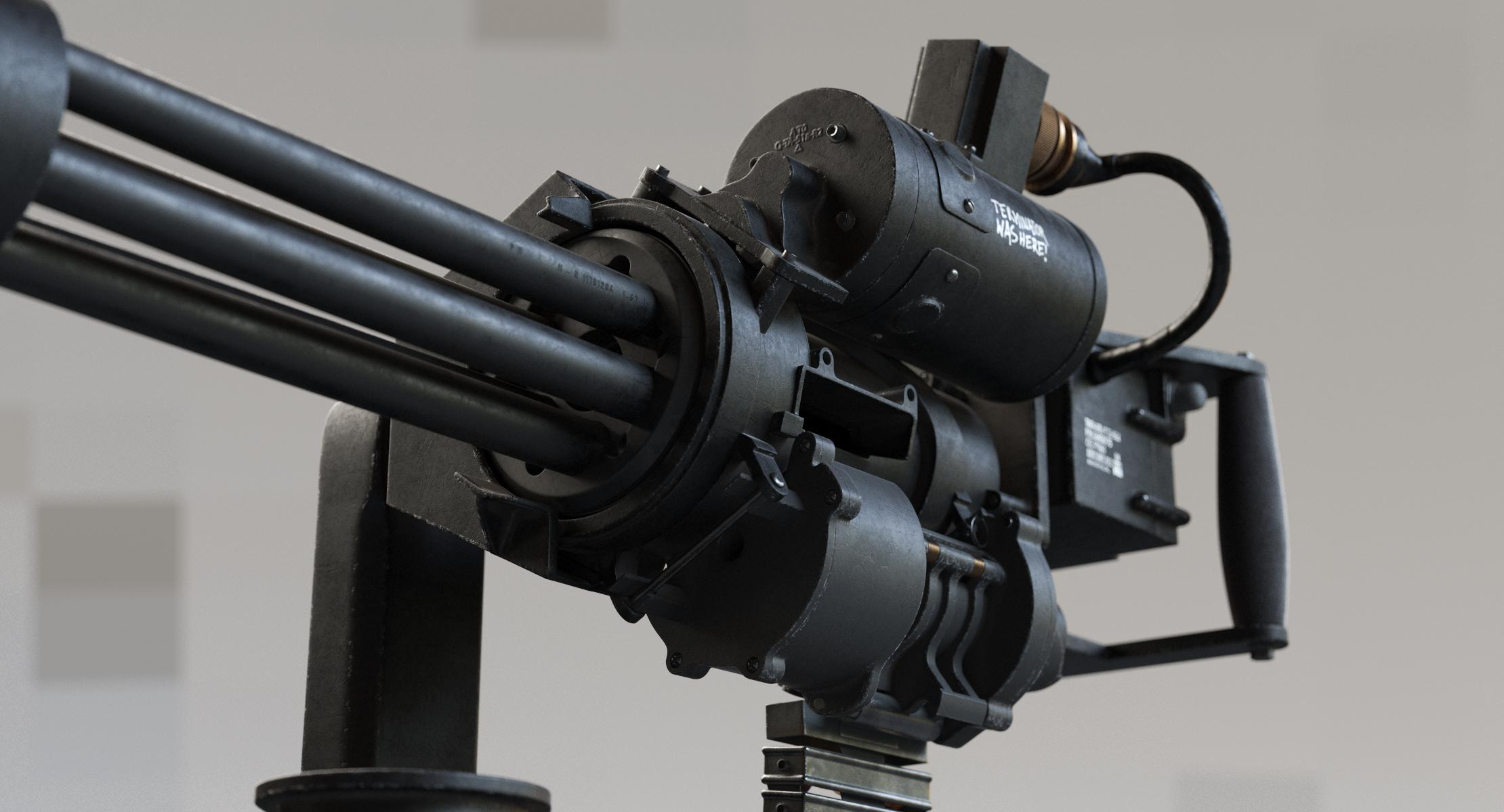 Minigun gun 3D - TurboSquid 1410589