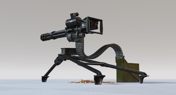 Minigun gun 3D - TurboSquid 1410589