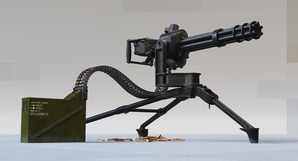 Minigun gun 3D - TurboSquid 1410589