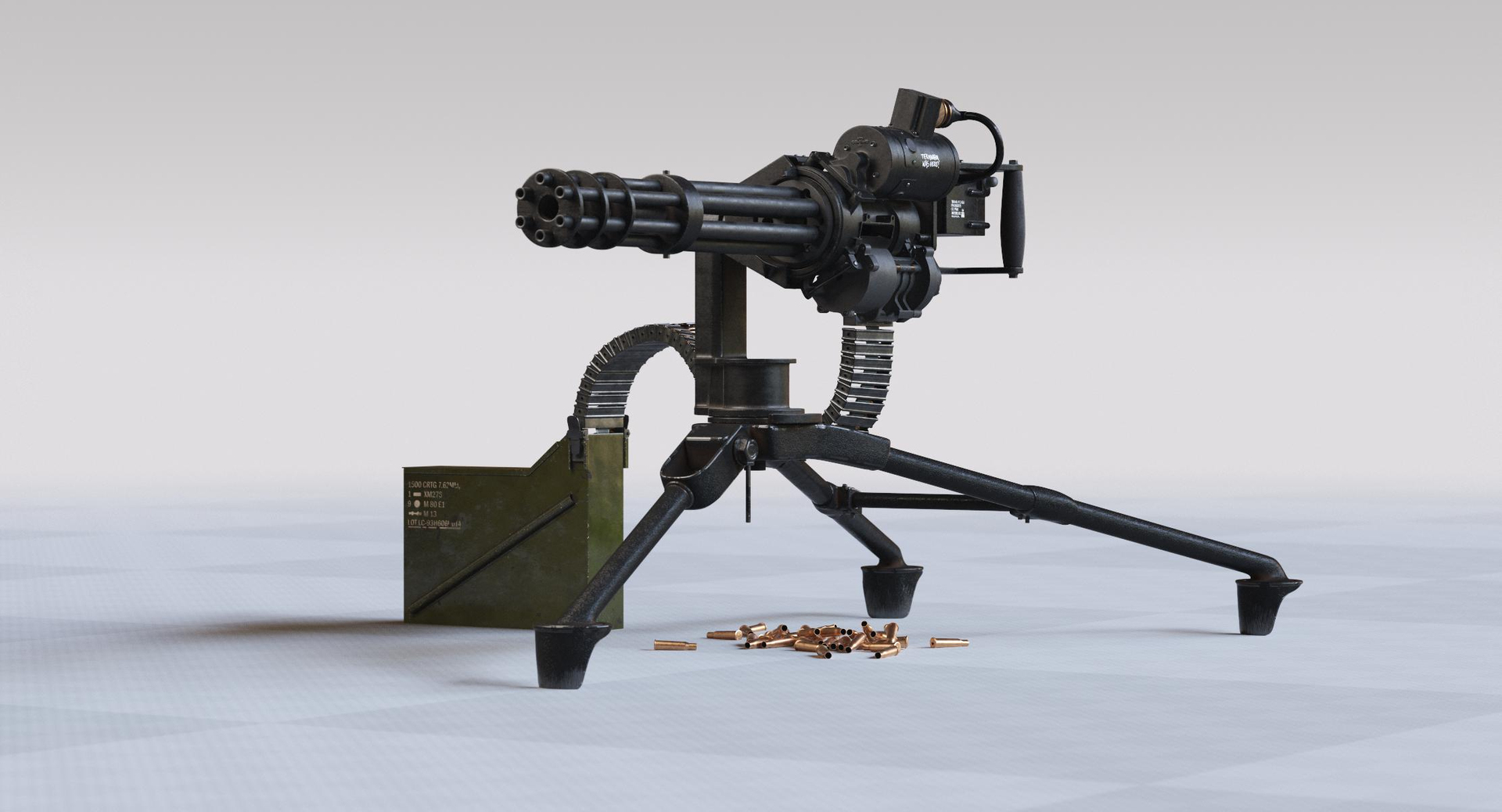 Minigun gun 3D - TurboSquid 1410589