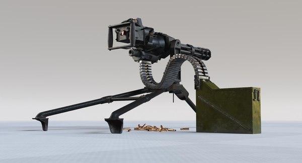 Minigun gun 3D - TurboSquid 1410589