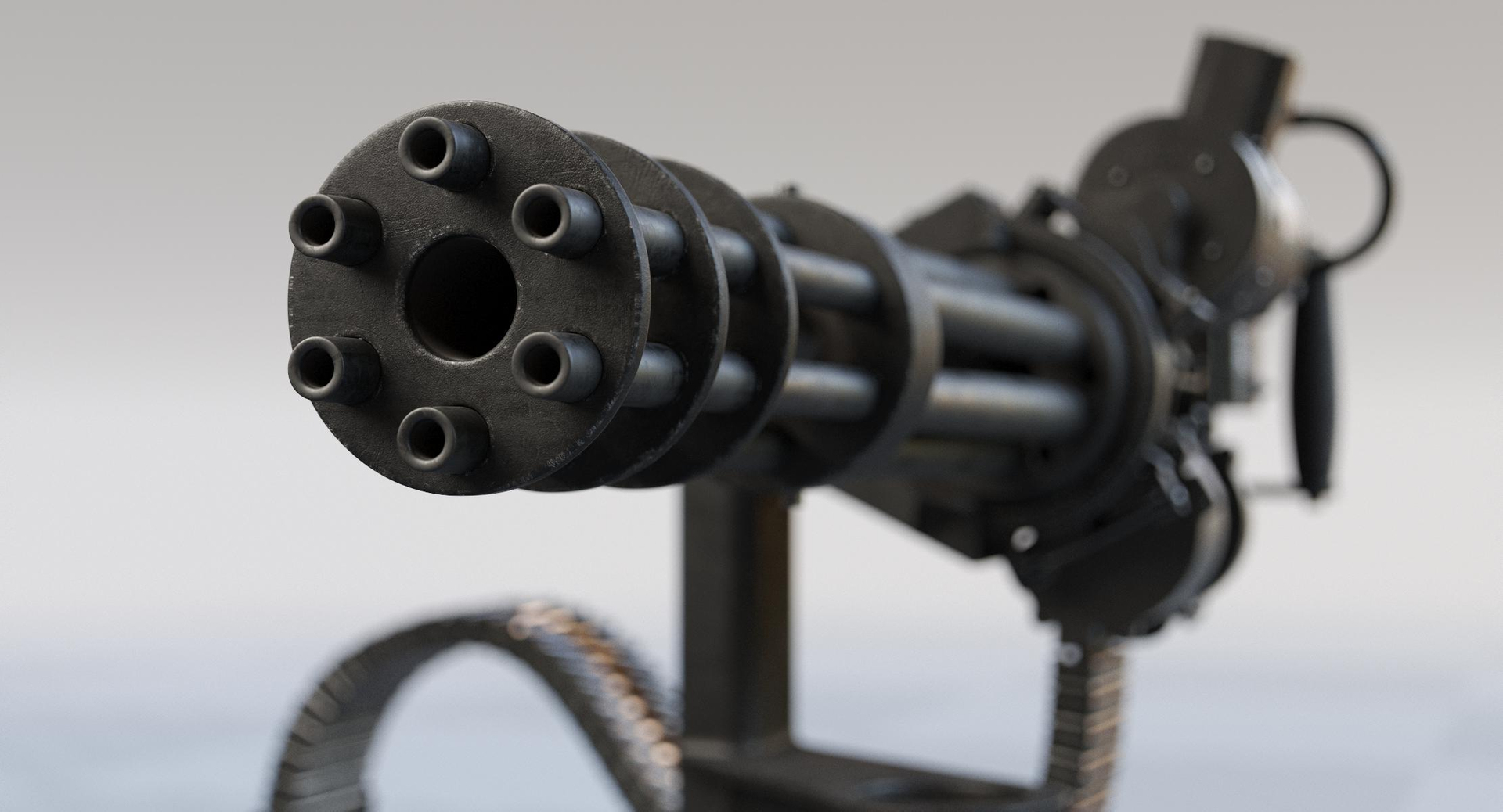 Minigun gun 3D - TurboSquid 1410589