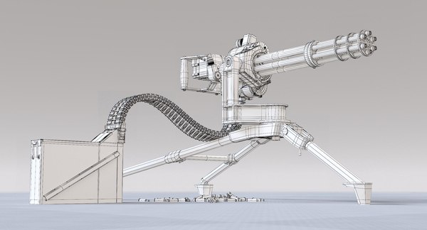 Minigun gun 3D - TurboSquid 1410589
