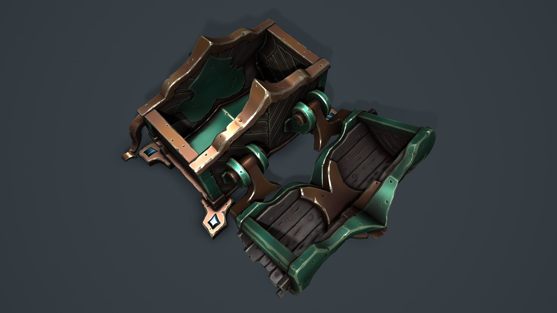 Ancient chest model - TurboSquid 2020080
