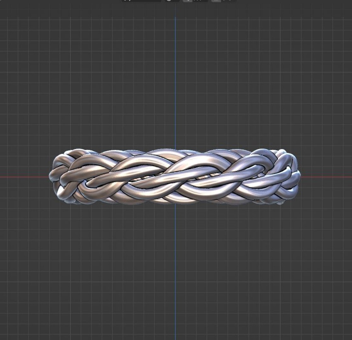 Braided Chain Knot Ring Jewelry Model - TurboSquid 1925311
