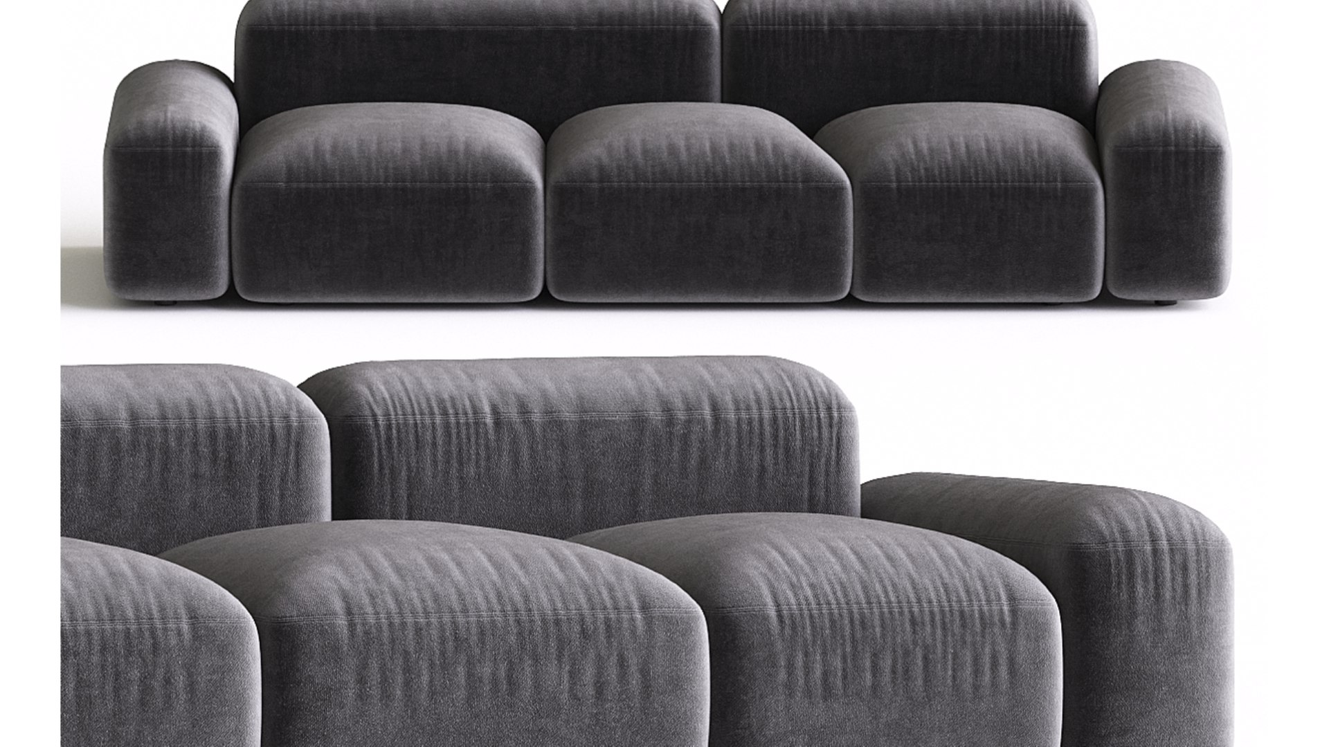 3D LAPIS 3 Seater Sofa By AMURA - TurboSquid 2202136