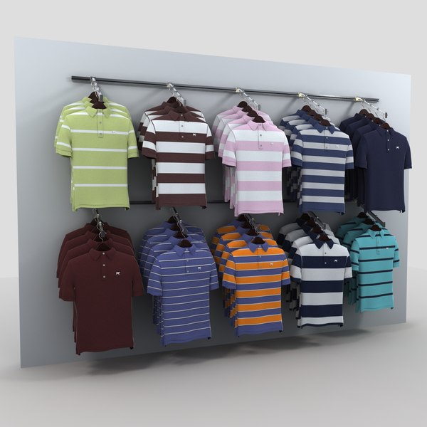 mens dress clothing displays 3d model
