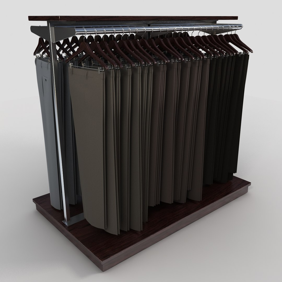 mens dress clothing displays 3d model