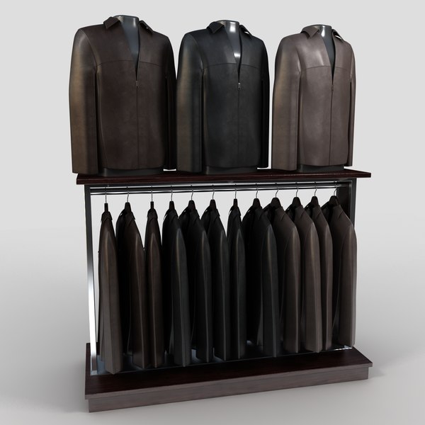 mens dress clothing displays 3d model