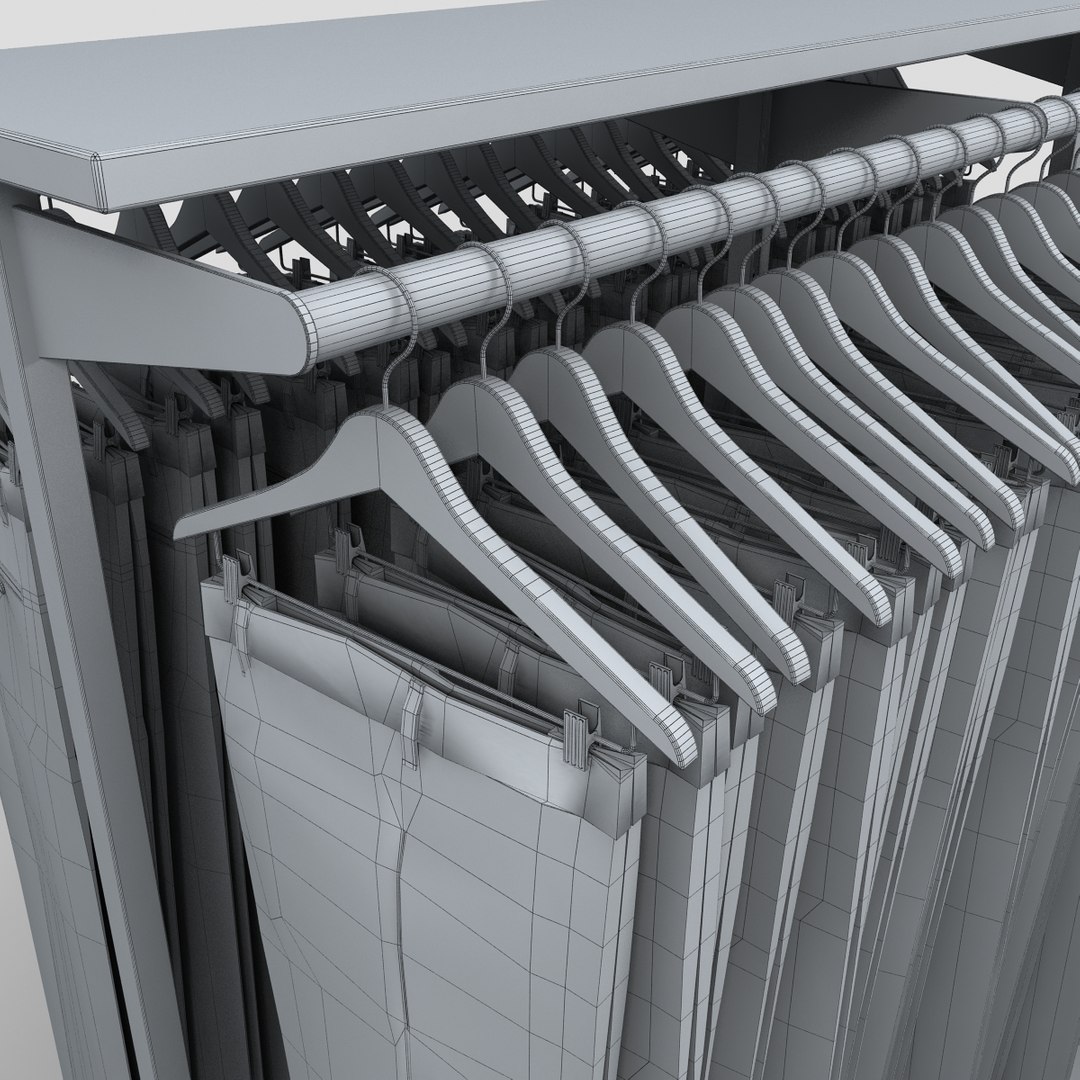 mens dress clothing displays 3d model