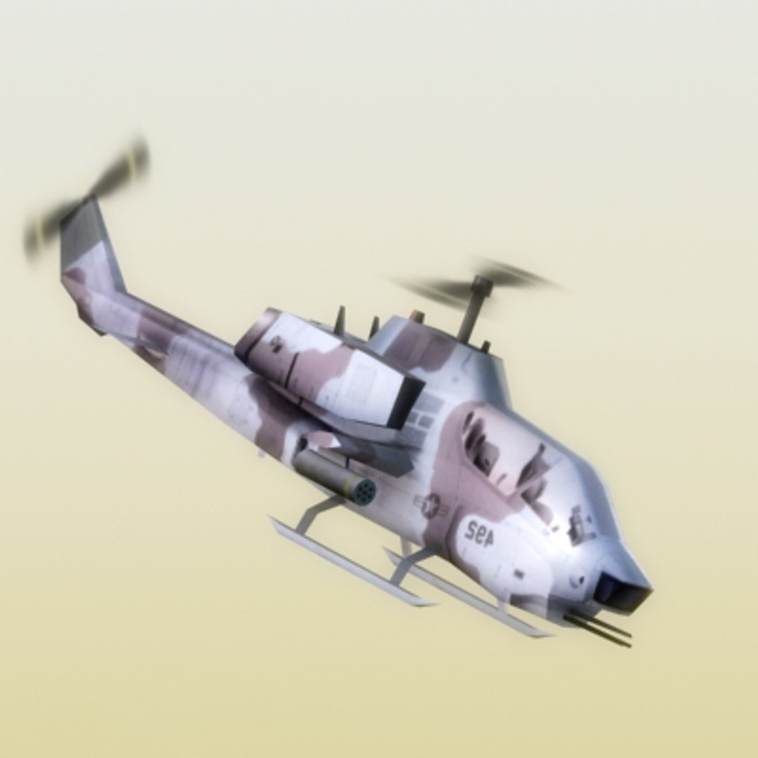 3d Gunship Helicopter Cobras Model