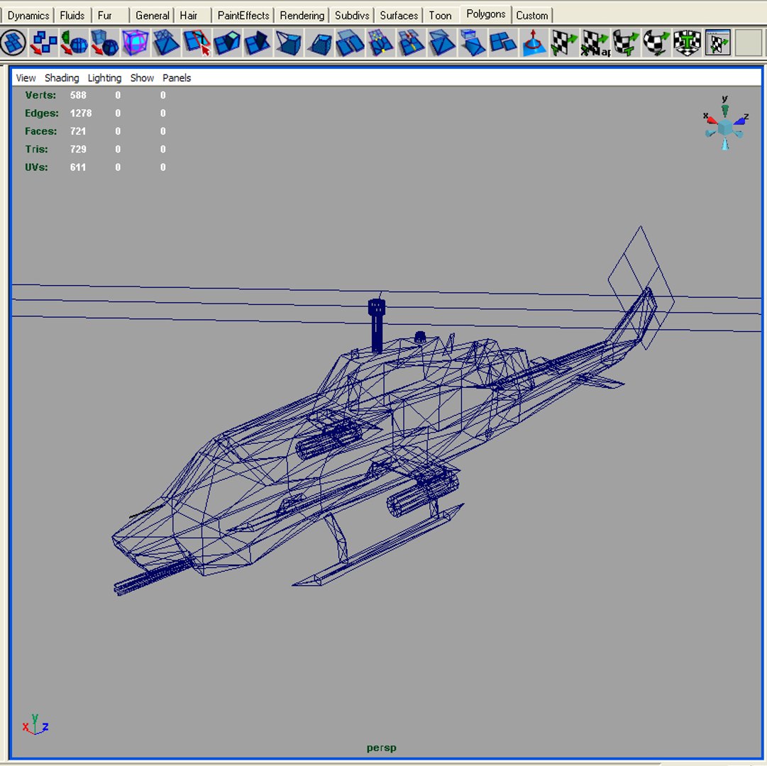 3d Gunship Helicopter Cobras Model