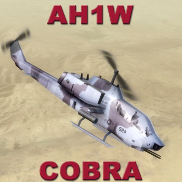 3d gunship helicopter cobras model