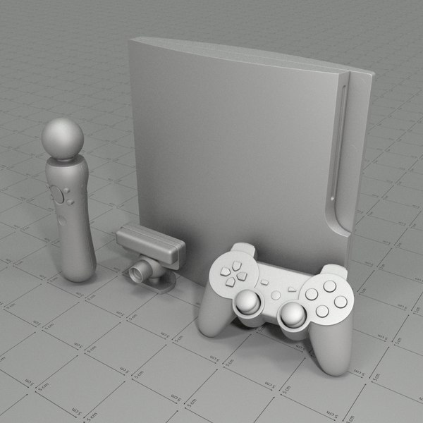 ps3 controller camera 3d model