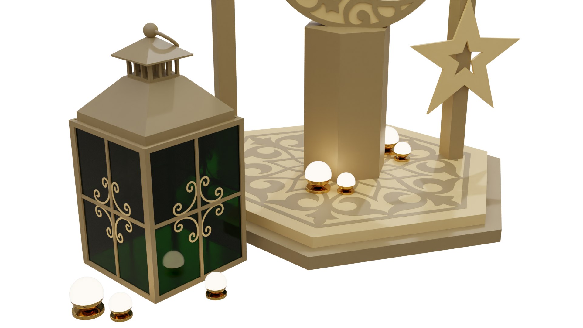 3D Ramadan decoration - TurboSquid 2031770