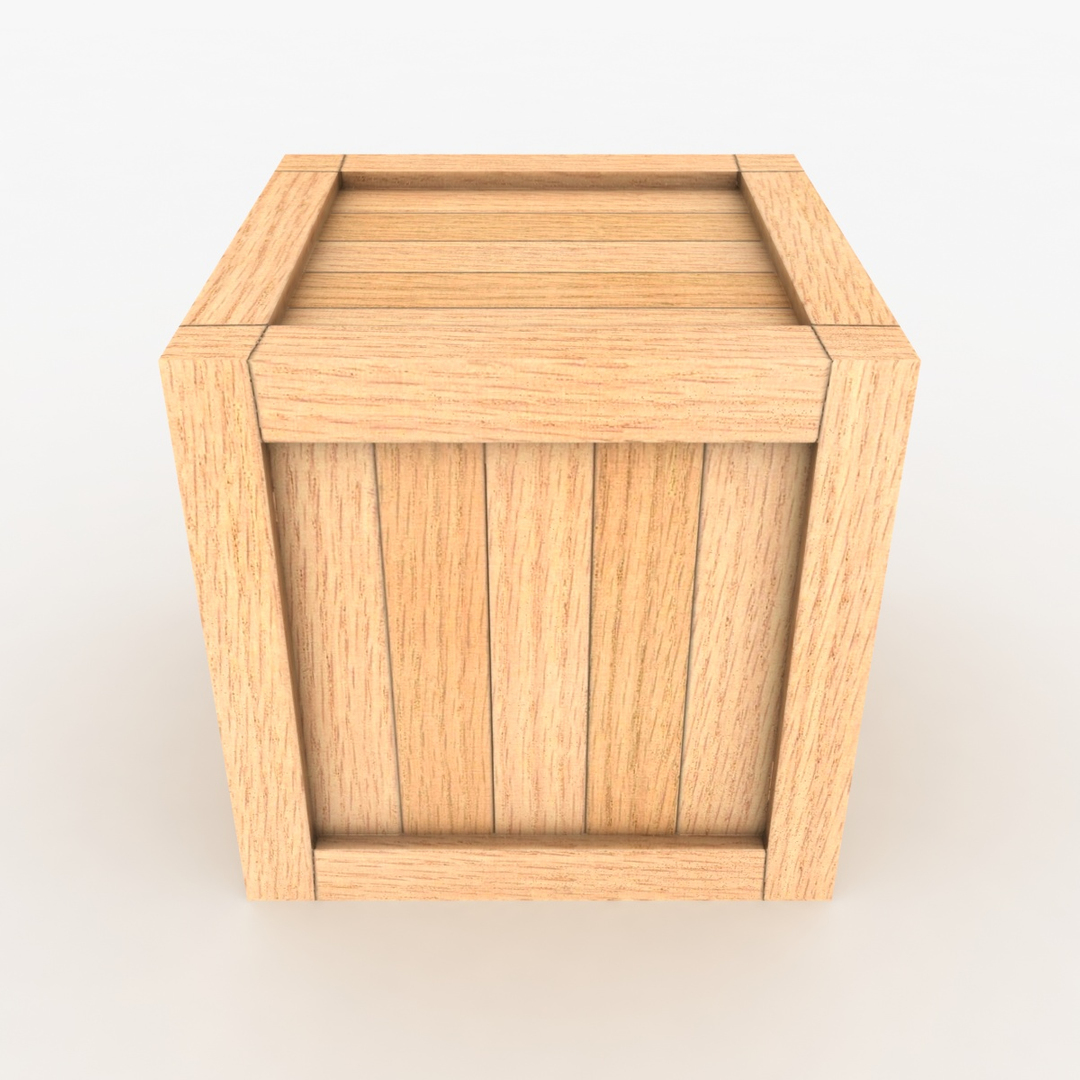 Max Realistic Wooden Box 01