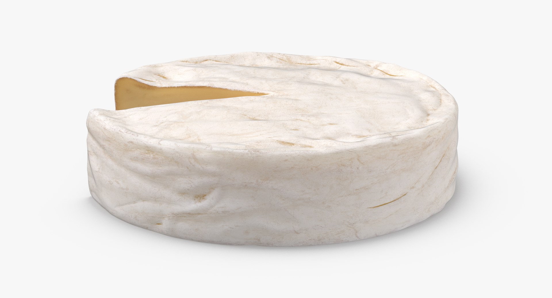 3D brie cheese wheel cut - TurboSquid 1165767
