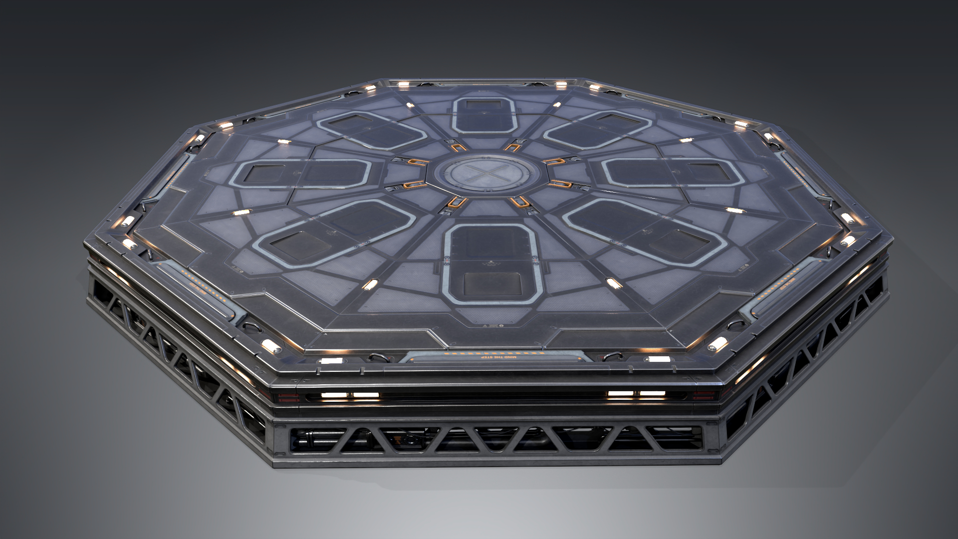 3D Sci-fi Building Set - TurboSquid 1966765