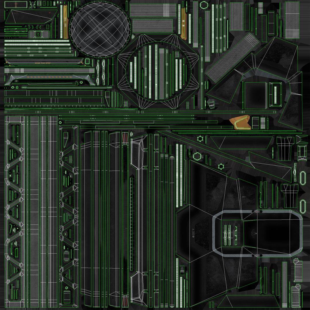 3D Sci-fi Building Set - TurboSquid 1966765