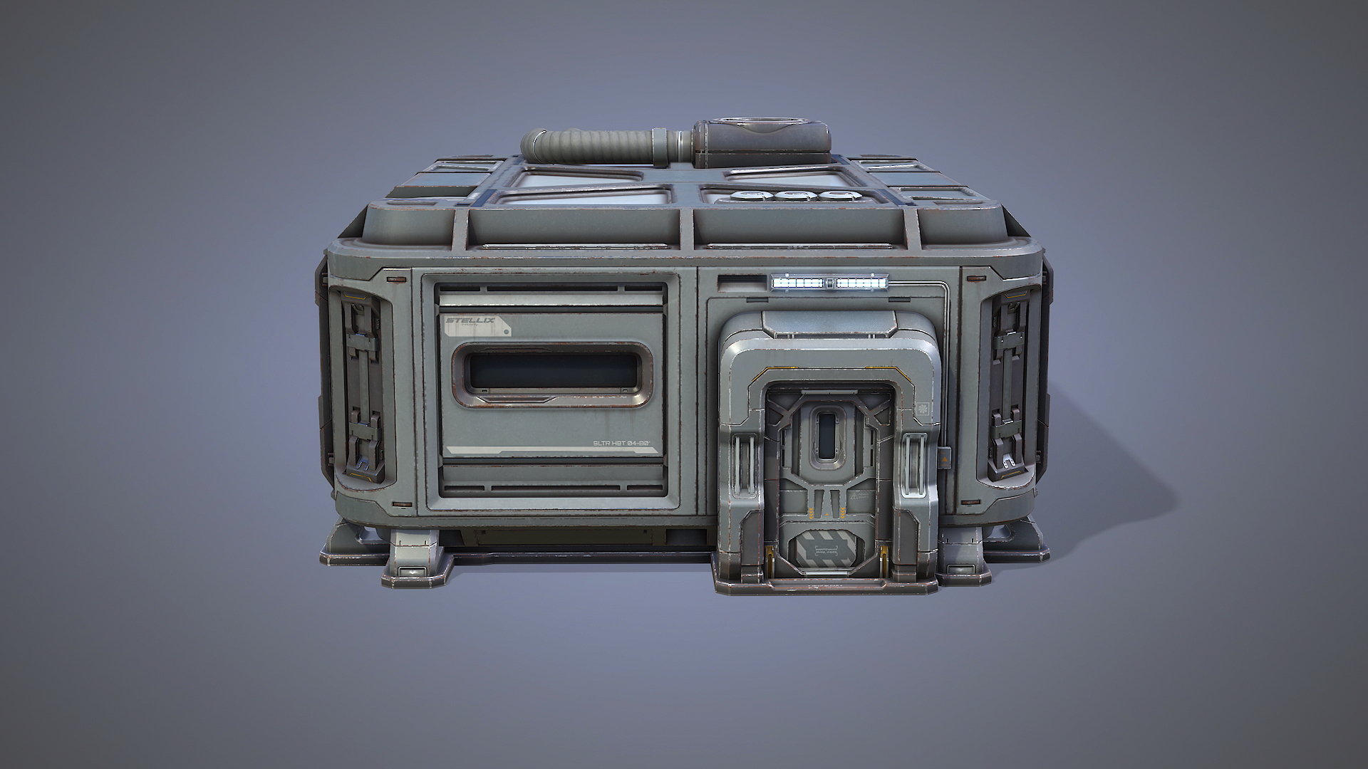 3D Sci-fi Building Set - TurboSquid 1966765