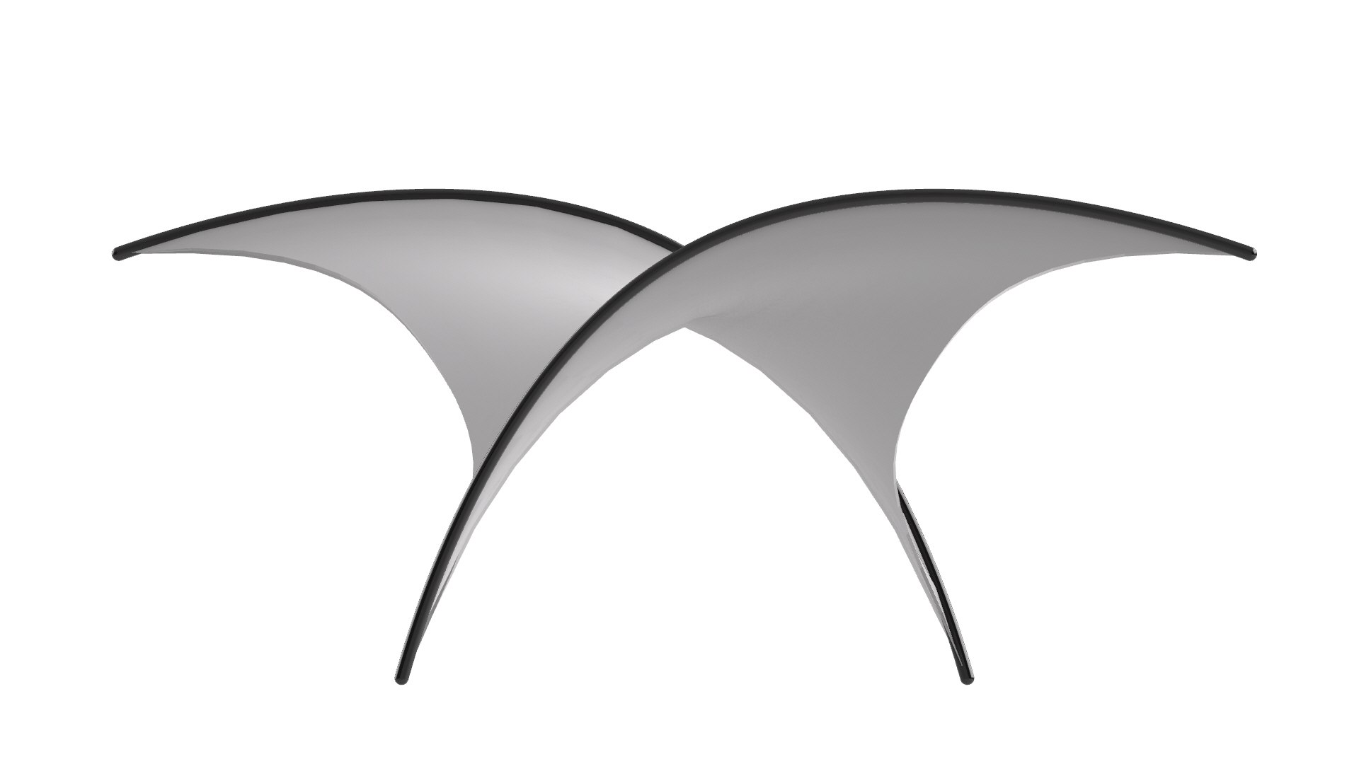 3D Curved Poles Tensile Structure model - TurboSquid 2157864