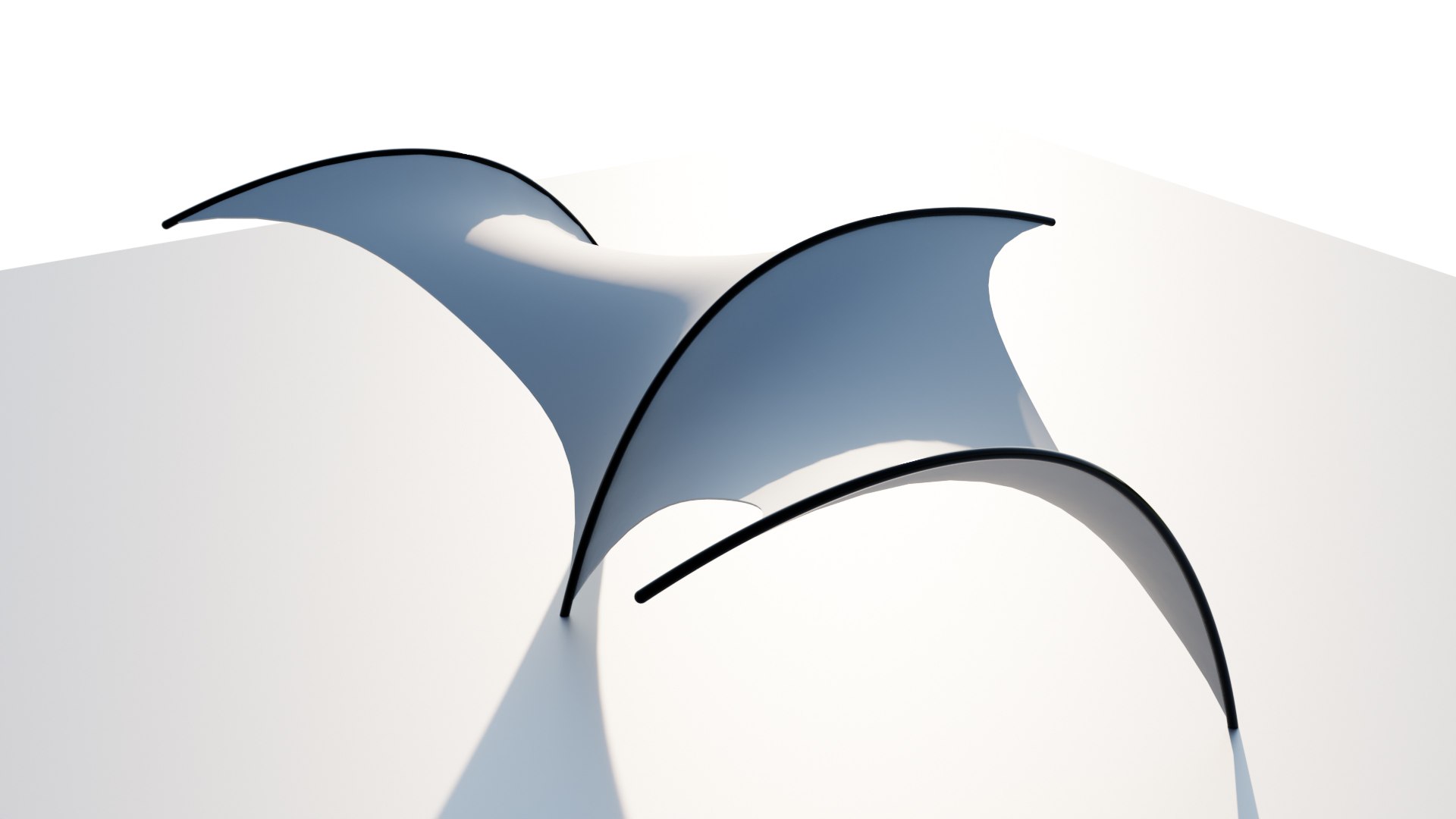 3D Curved Poles Tensile Structure model - TurboSquid 2157864