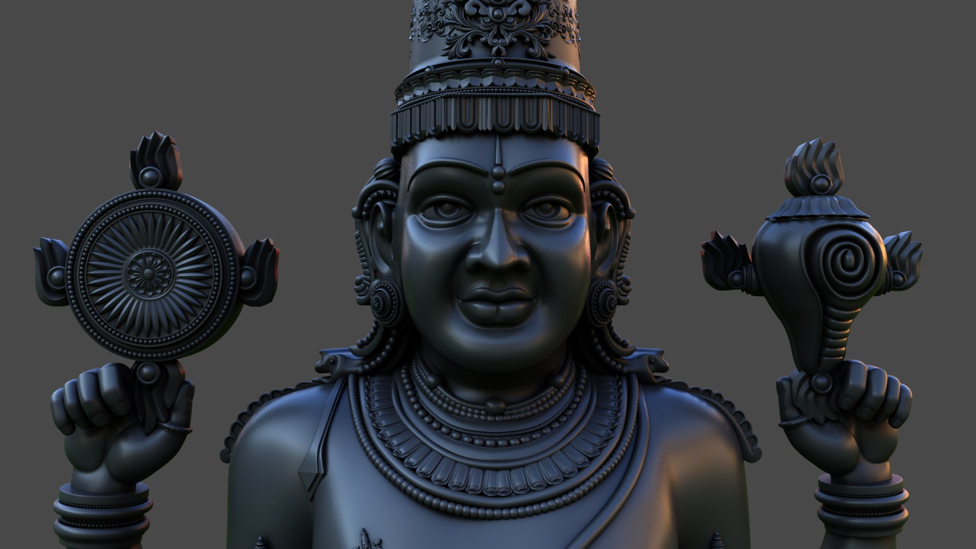 Tirupati Venkateswara Balaji 3D Model - TurboSquid 1979386