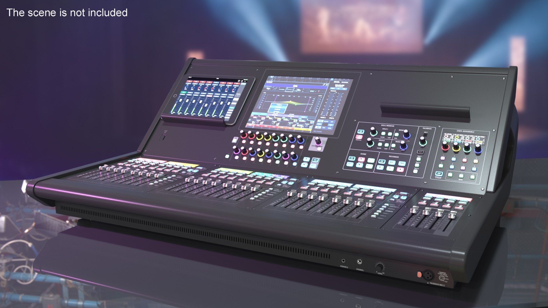 Live Mixing Console Grey Lights On 3D Model - TurboSquid 2259020