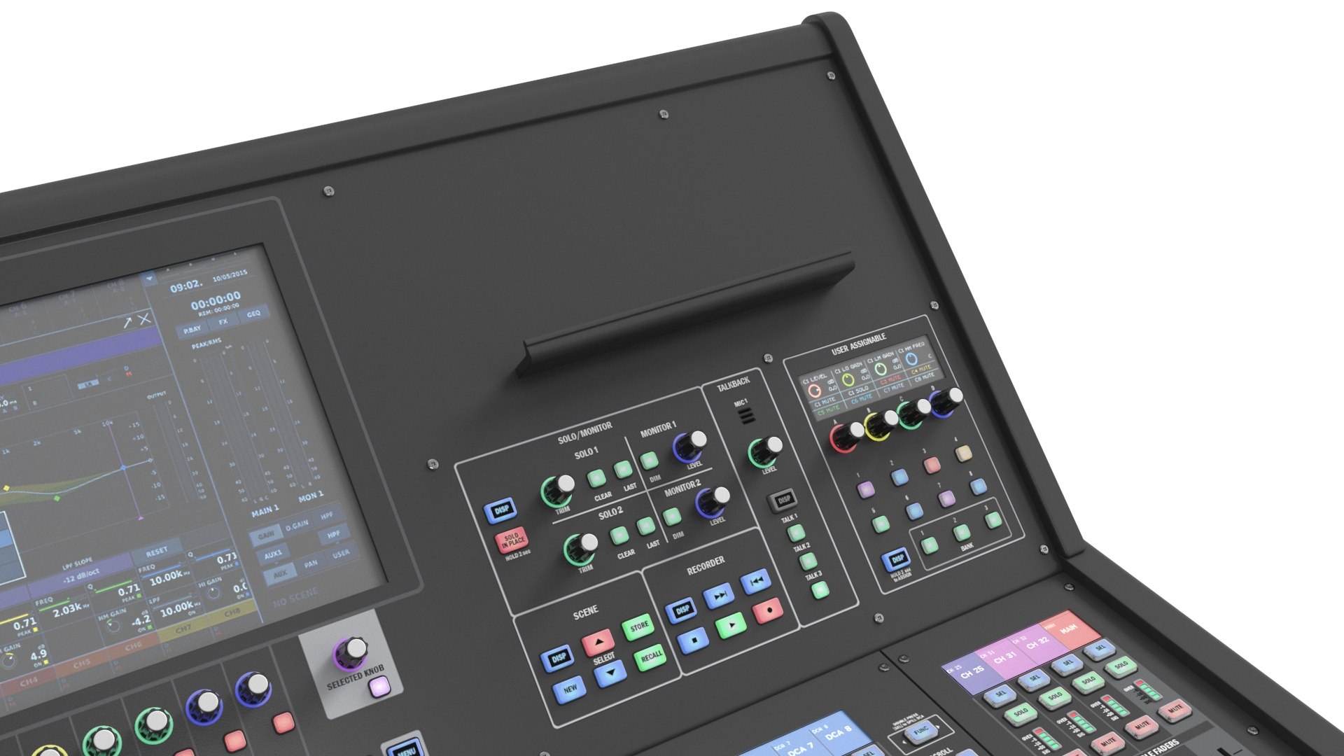 Live Mixing Console Grey Lights On 3D Model - TurboSquid 2259020
