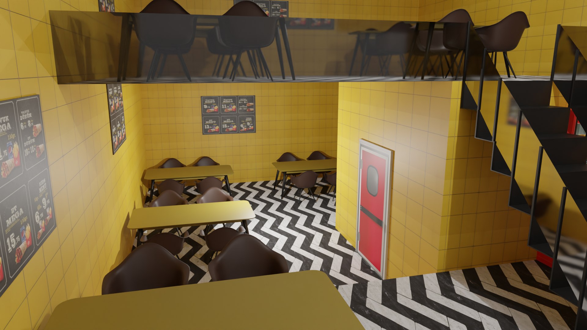 Doner Restaurant Interior 3D Model - TurboSquid 2140772