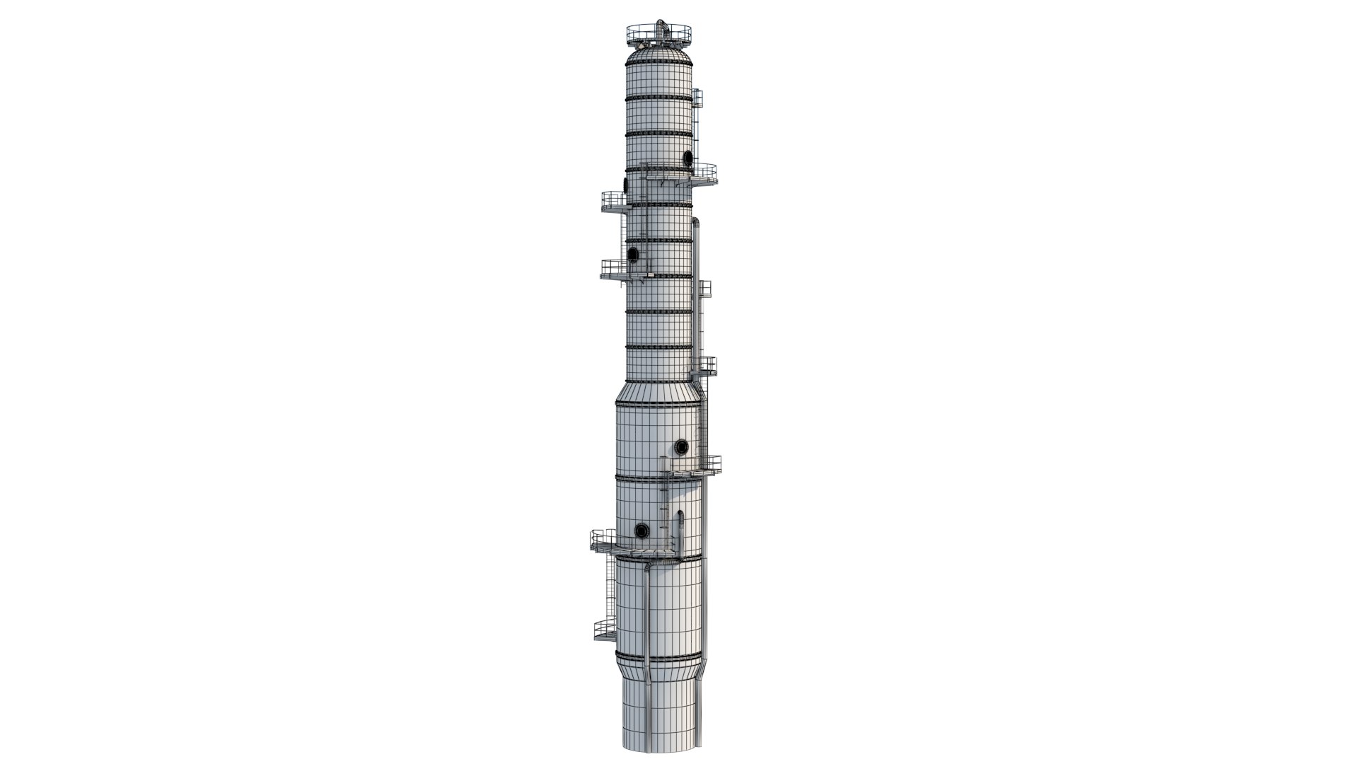 3D Refinery Tower Model - TurboSquid 1513154