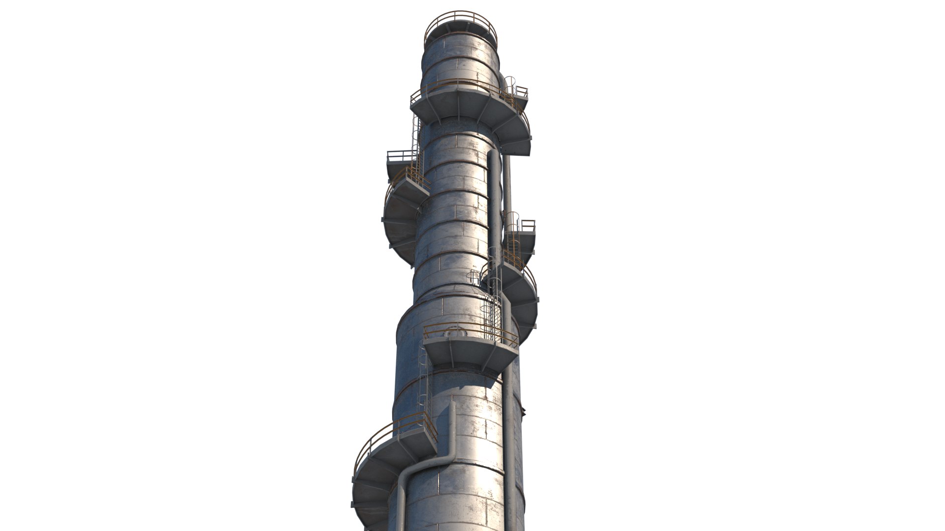 3D Refinery Tower Model - TurboSquid 1513154