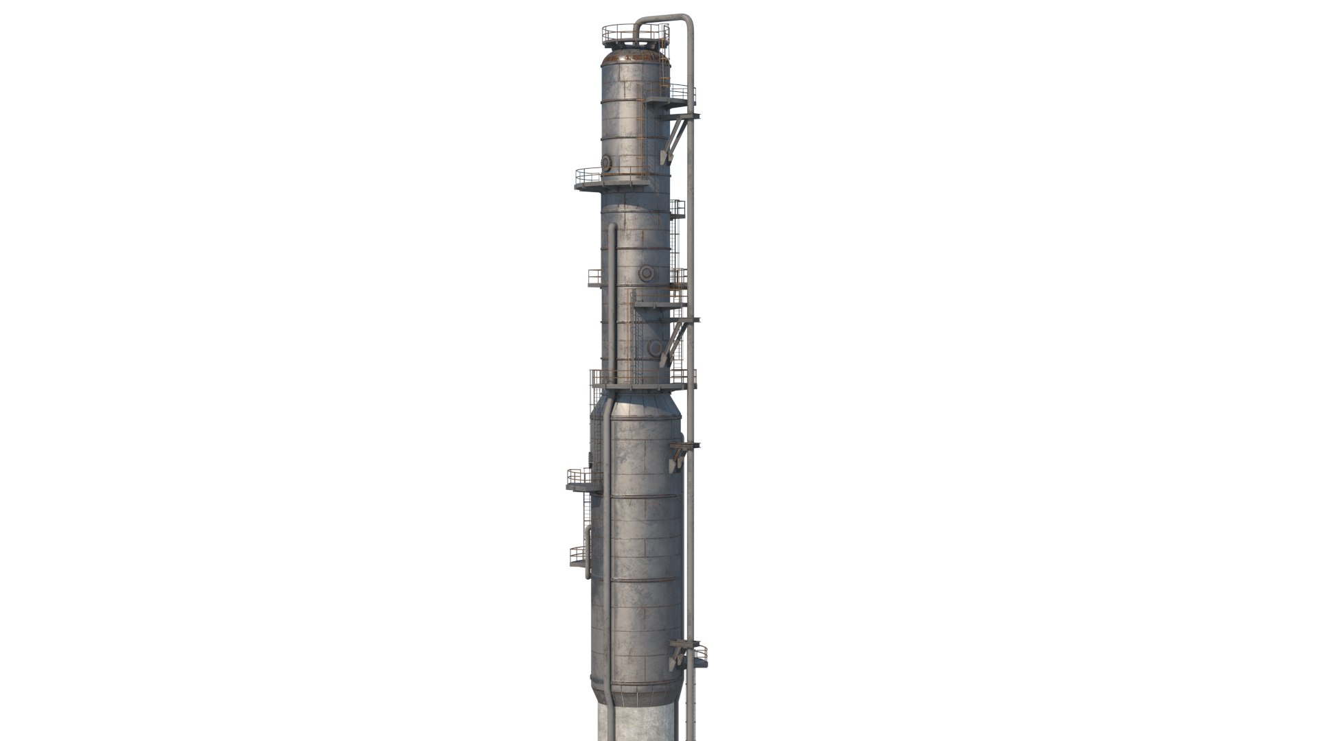 3D Refinery Tower Model - TurboSquid 1513154