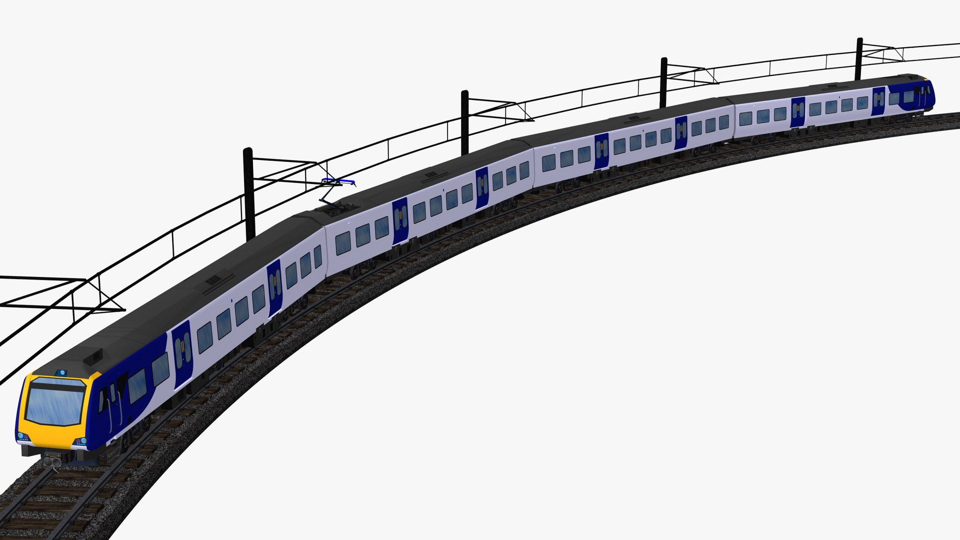 British Rail Class 331 Electric Passenger Train 3D Model - TurboSquid ...