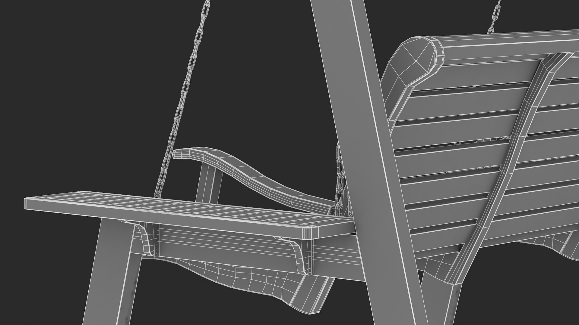 Wooden Swing Chair 003 3D Model - TurboSquid 1736863