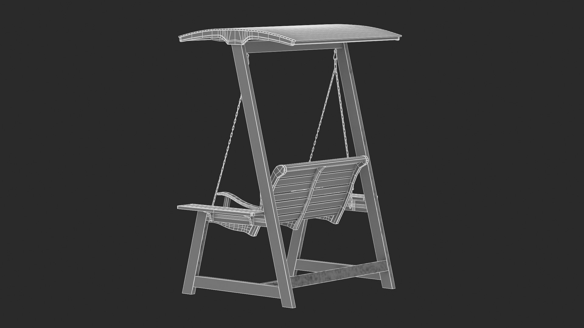 Wooden Swing Chair 003 3D Model - TurboSquid 1736863