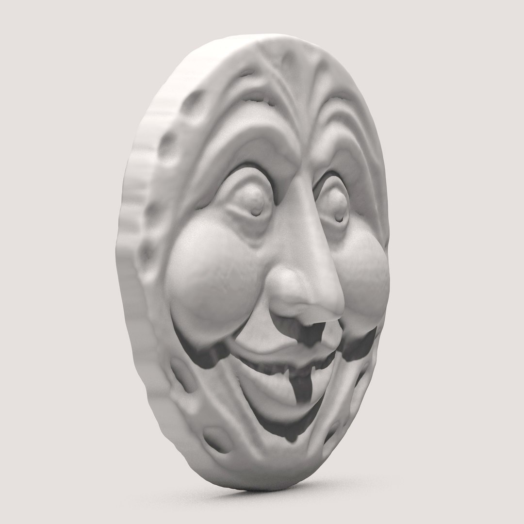 3D Moon Face 1 Model - TurboSquid 2293913