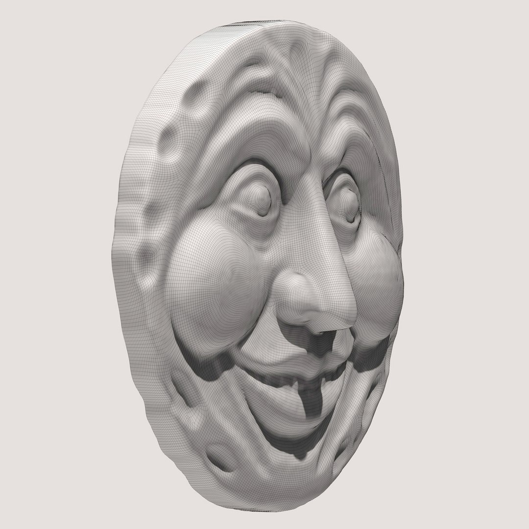 3D Moon Face 1 Model - TurboSquid 2293913