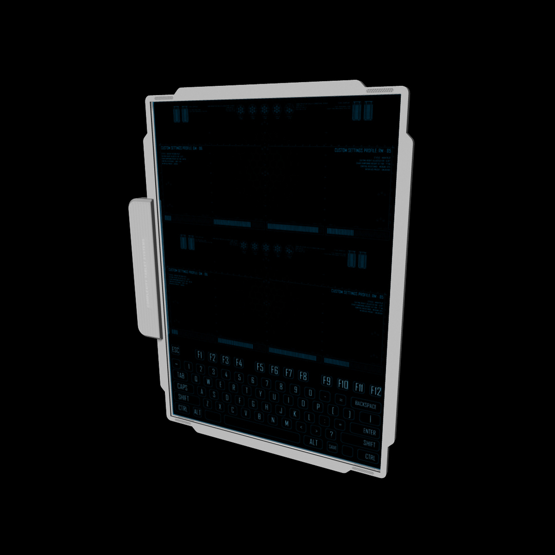 A4 Data Pad Tablet 3d Model